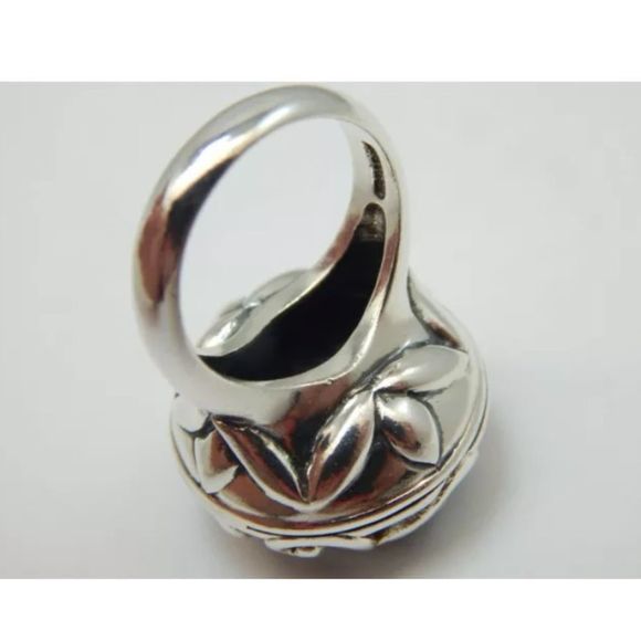 Studio Barse | Jewelry | Barse Onyx Sterling Silver Filigree Overlay ...